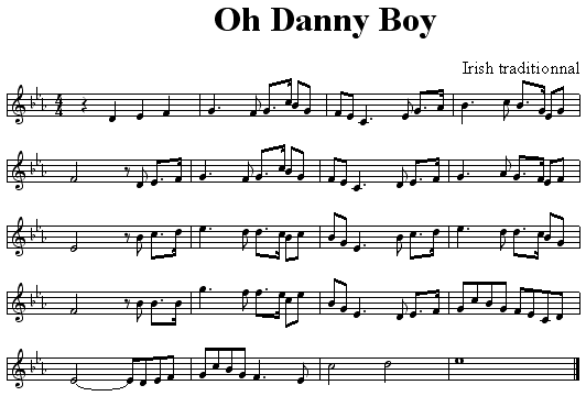 Oh, Danny boy, The pipes, the pipes are calling... ~ De Imladris a Oxford