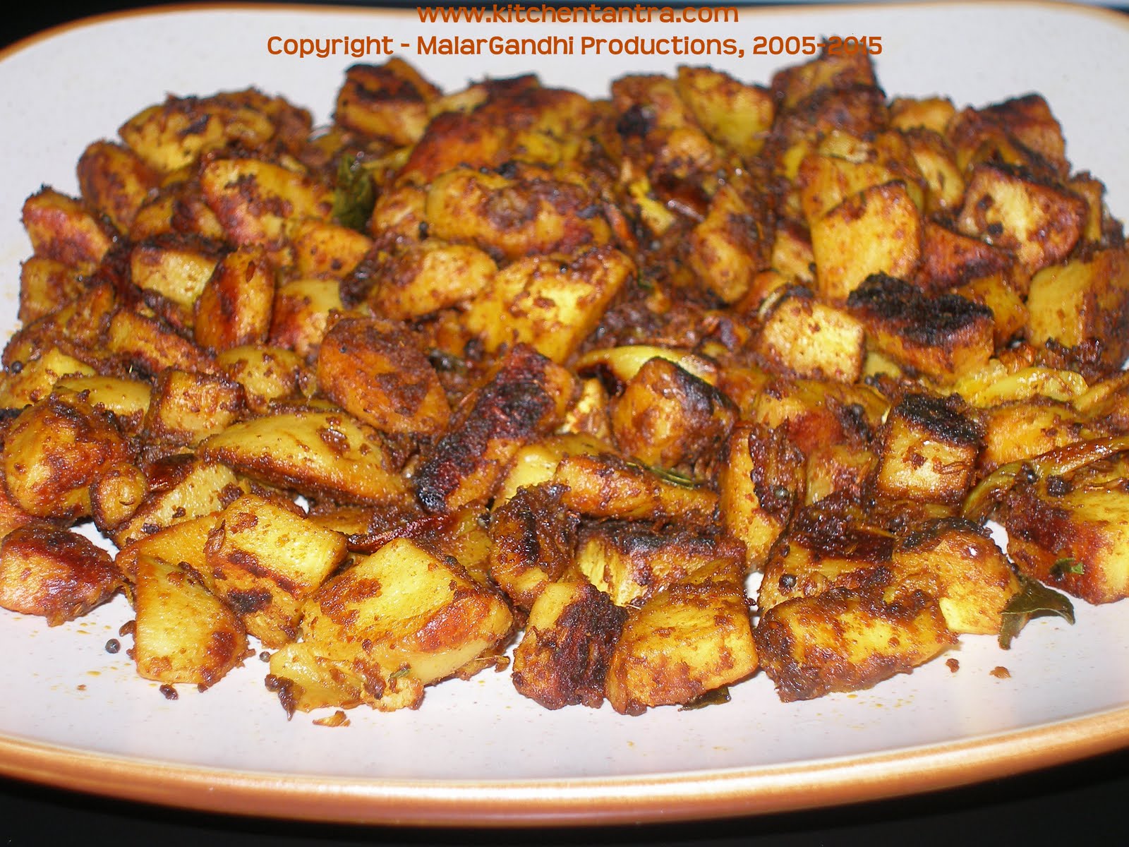 Arbi Subzi / Sembu Roast / Taro Roots Fry | Kitchen Tantra