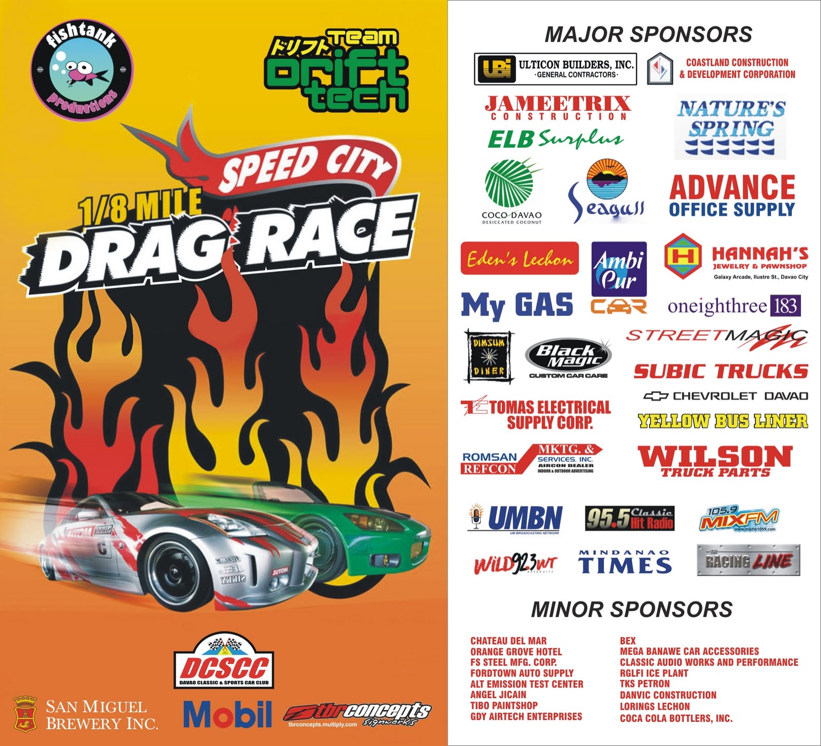 fishtank productions: “ 1st Speed City 1/8 Mile Drag Race”