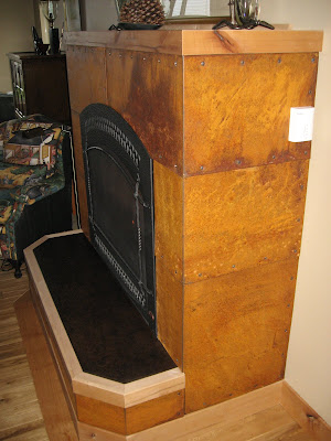 HEAVY METAL WORKS: Metal Fire Place Hearth