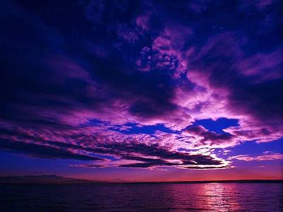 Atardecer morado - Imagui
