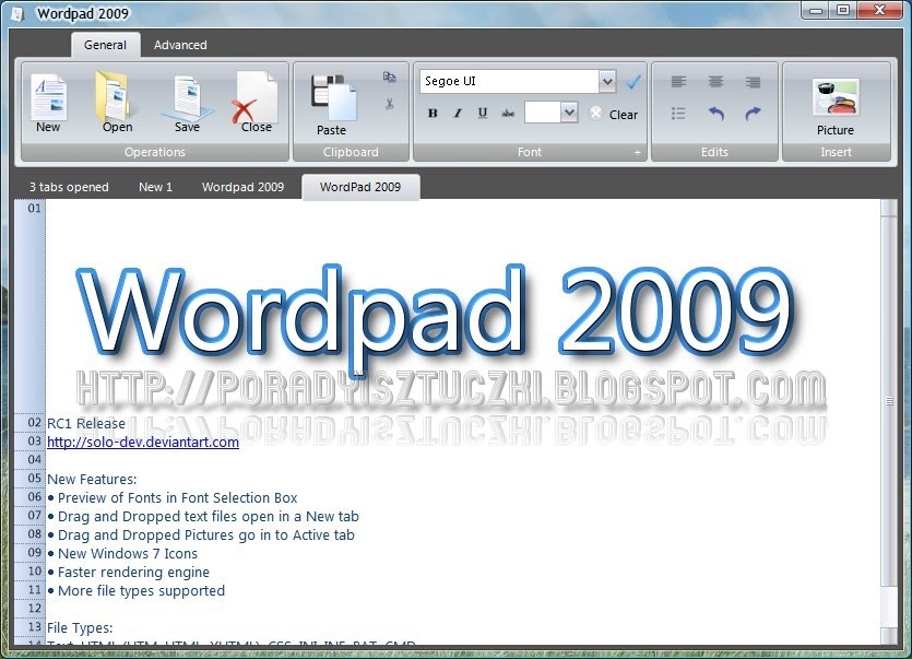 Of microsoft wordpad 2007 - companionptu