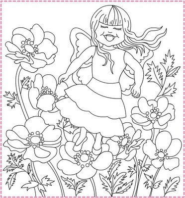 Nicole's Free Coloring Pages: Fairy Spring * coloring page