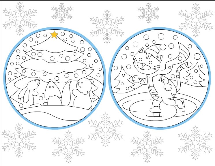 Nicole's Free Coloring Pages: Winter * coloring page - Desene de ...