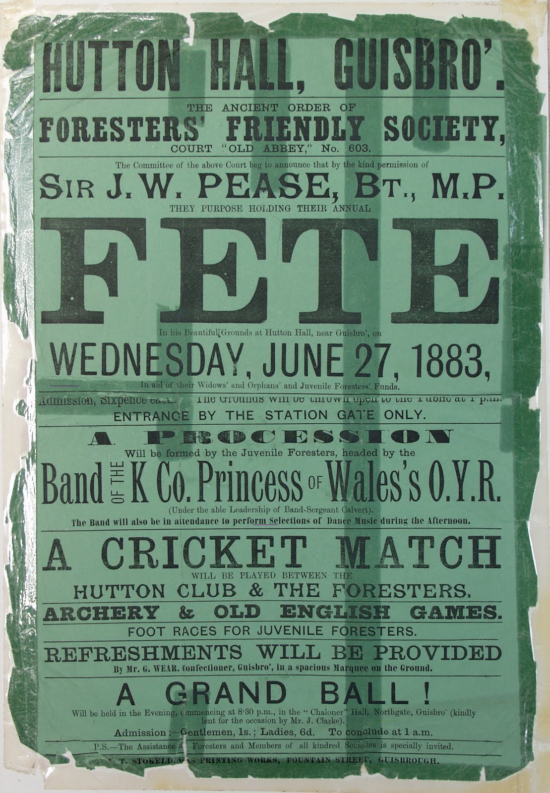 Guisborough History Notes: The Pease Family & Hutton