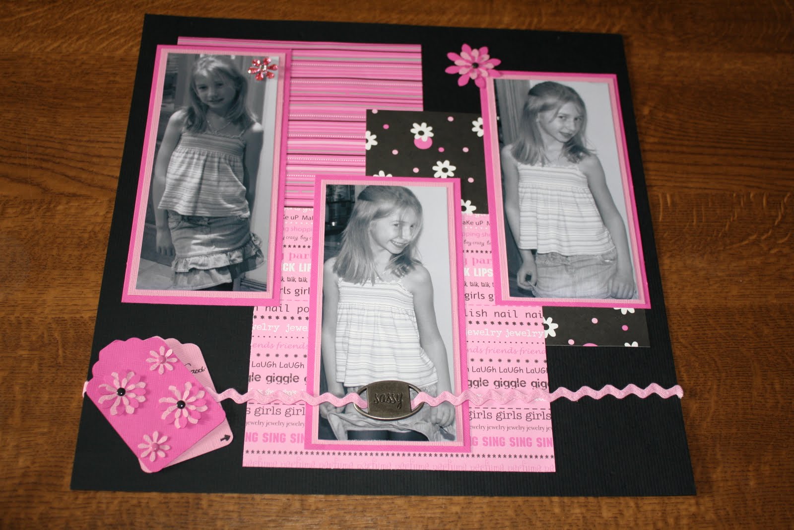 D K Crafts: Scrapbook Layout - Model Material 2