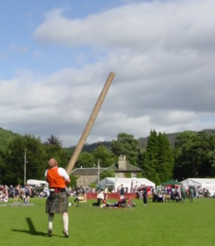 Highland Games: The Caber...tree trunk toss