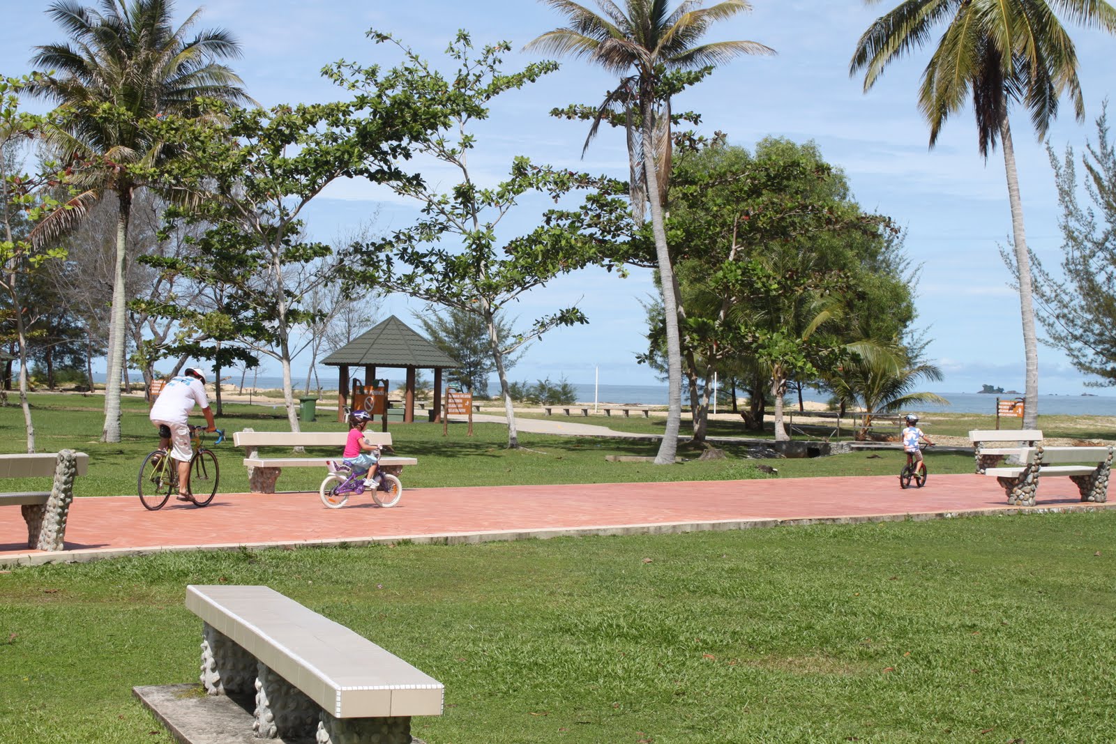 Life in Brunei: Biking at Muara Beach
