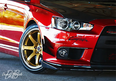 mitsubishi: EVO X with EVO IX wing