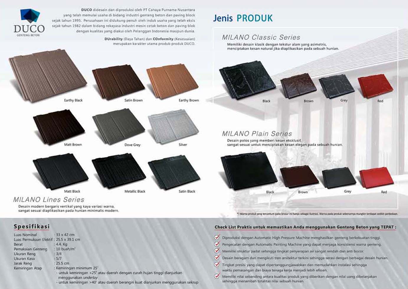 duco tile: DUCO GENTENG BETON : Struktur Padat & Desain Estetis