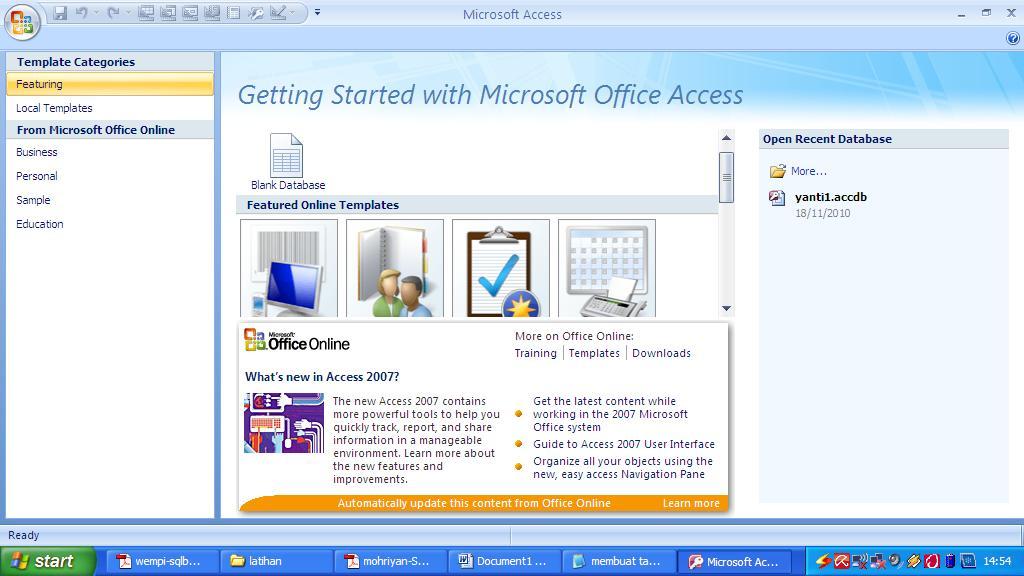 microsoft access: sql di ms access 2007 microsoft access: sql di ms access 2007