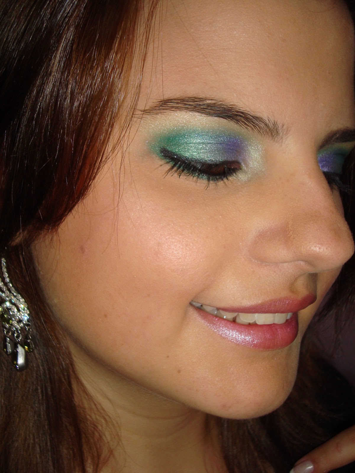 Ana Paula ••Makeup••®: Make up Verde e Roxo
