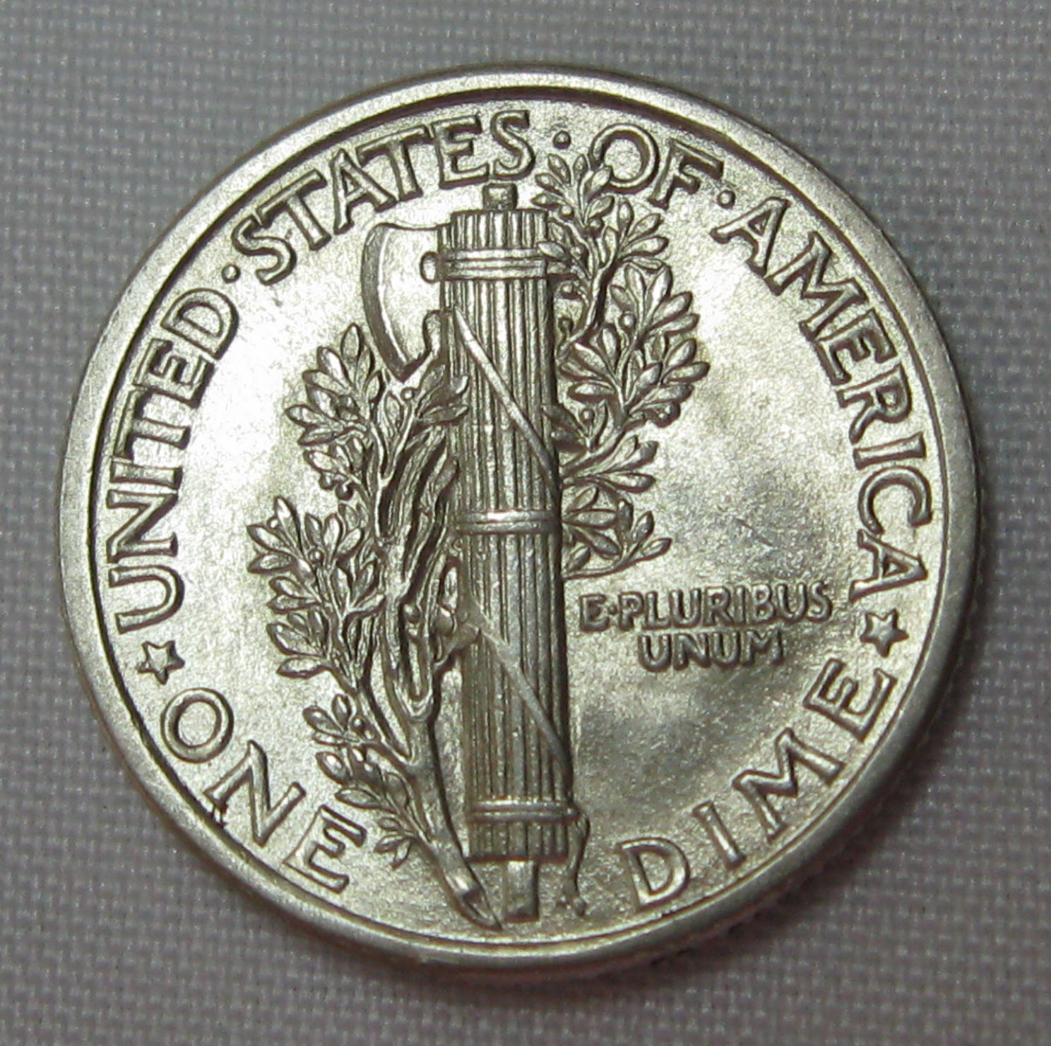 Bruno & Hancock: 1916 Mercury Dime Coin BU Full Split Bands