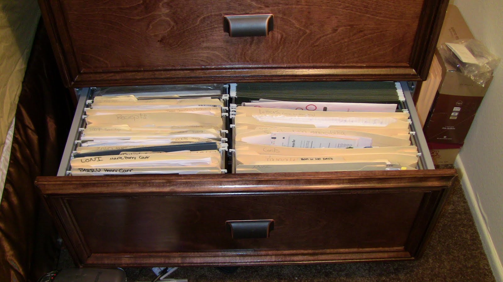 The CARRS: Our Awesome Homemade Filing Cabinet