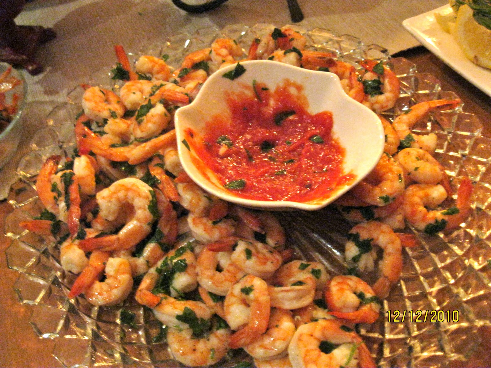 What's for dinner: Party food - Roasted prawns