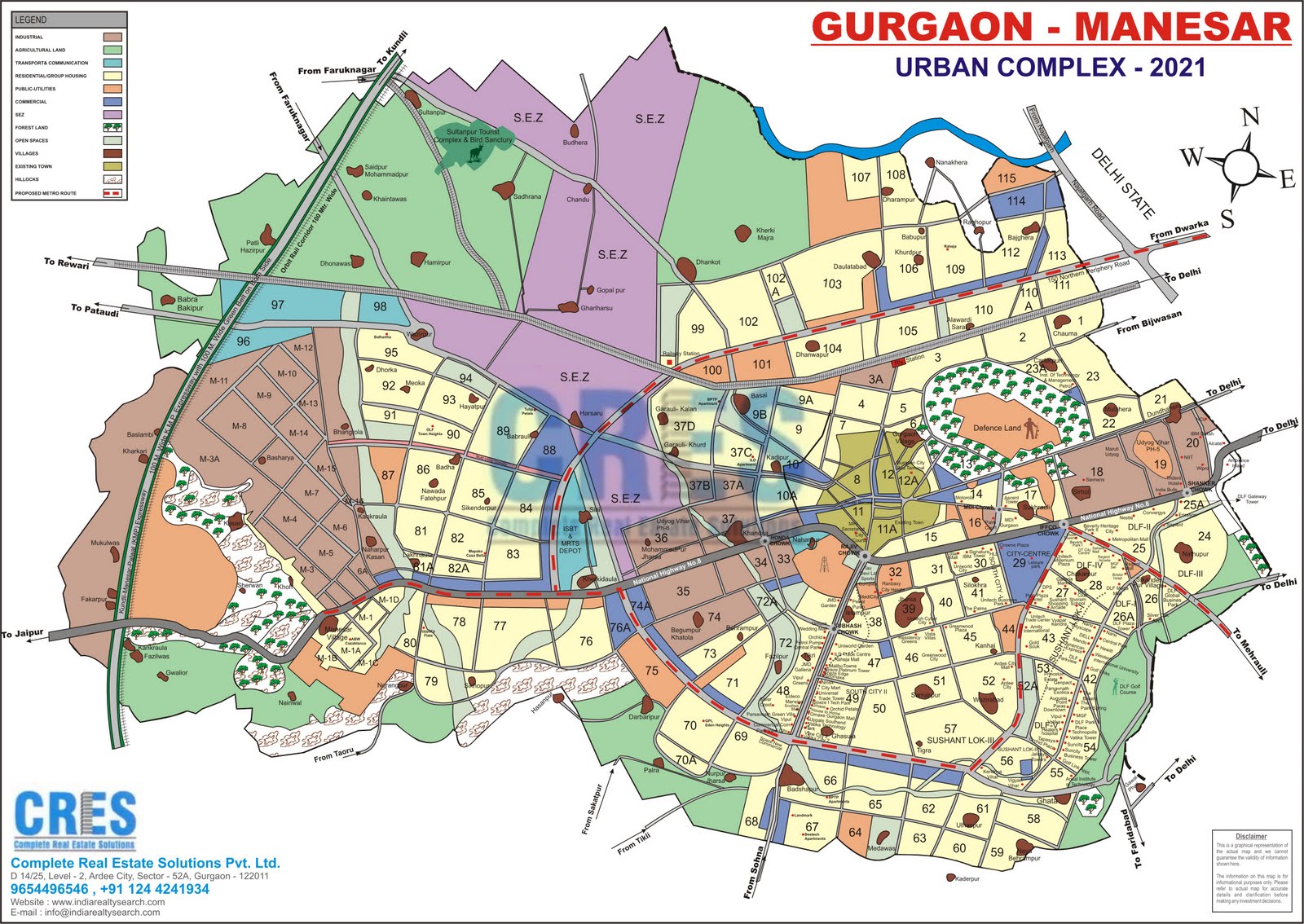 vipul: Gurgaon Map