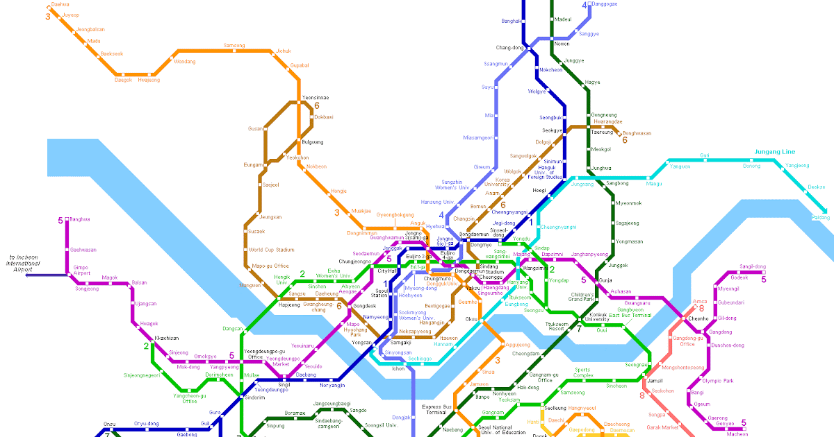 Used for easy...: S-Korea mrt map