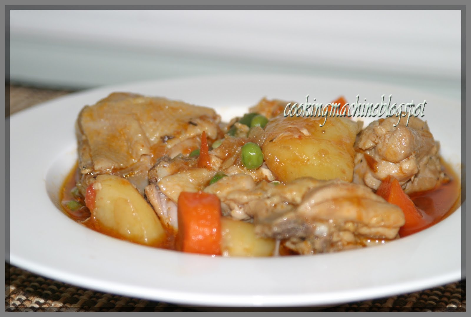 Asian Cooking and More...: Chicken Afritada (Filipino Chicken Stew)