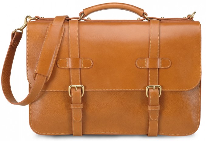 EMM (pronounced EdoubleM): LOTUFF & CLEGG English Men's Leather Briefcase