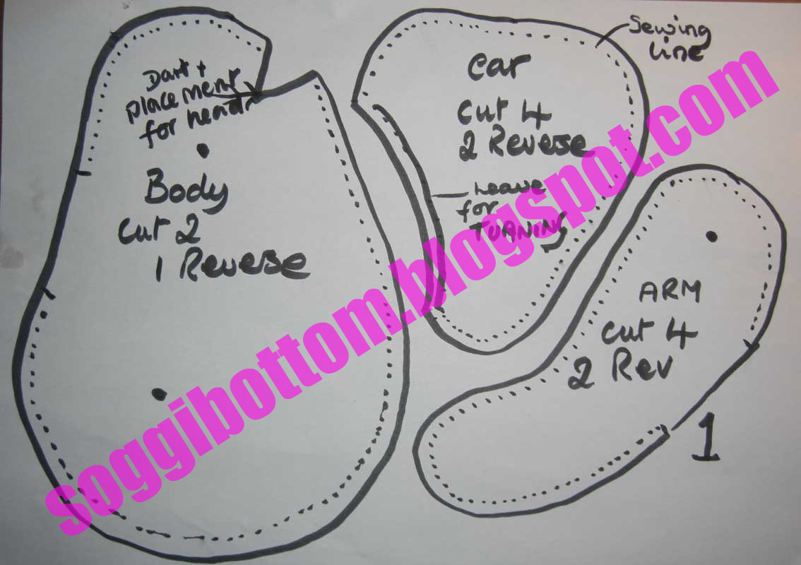 Soggibottom: Free Elephant Pattern