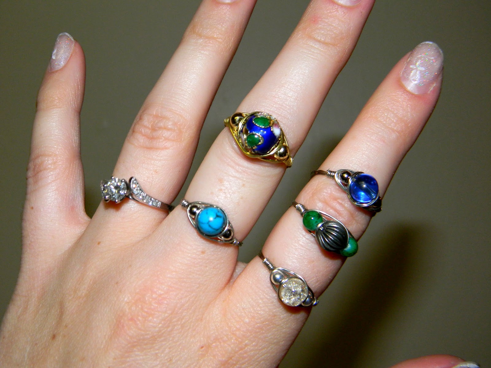 Amuse Me Write Now: Wire Wrapped Rings