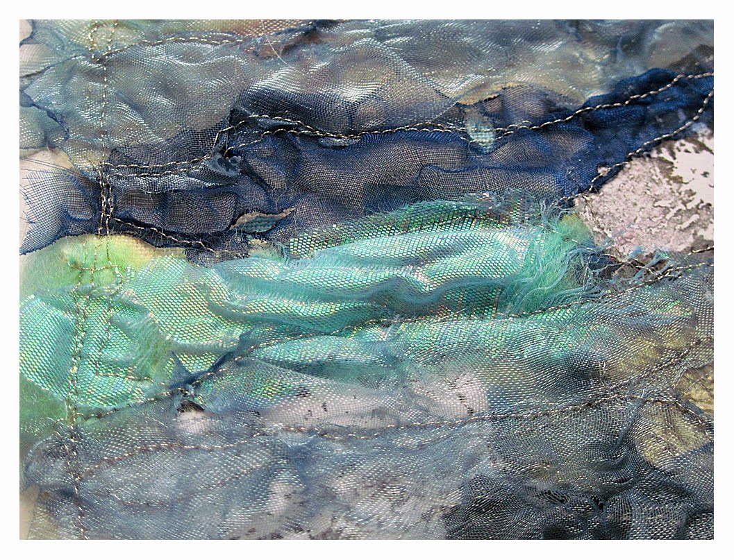 CAROLYN SAXBY MIXED MEDIA TEXTILE ART: The song of the sea