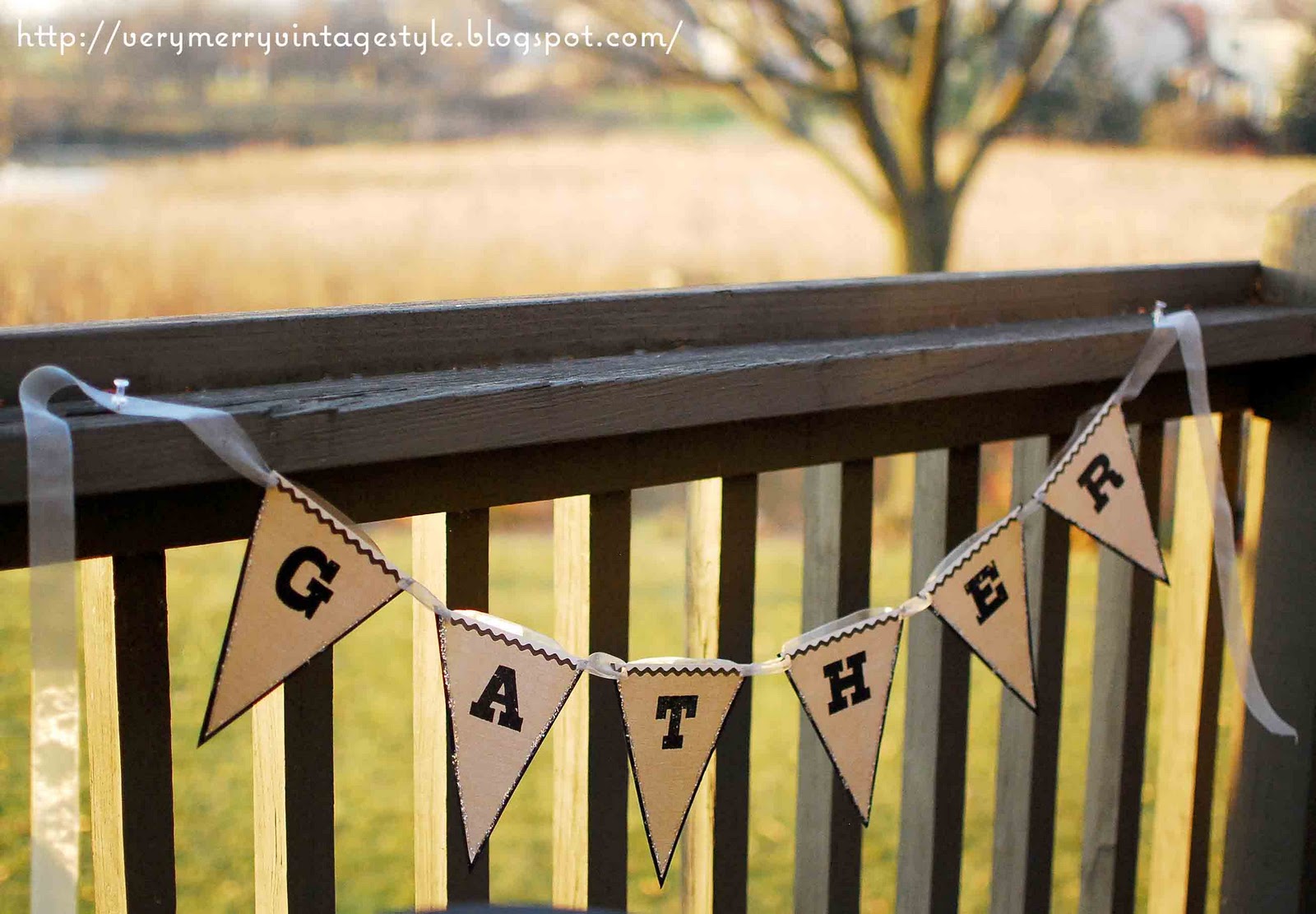 Very Merry Vintage Syle: {Free} Thanksgiving Printable Pennant Banner