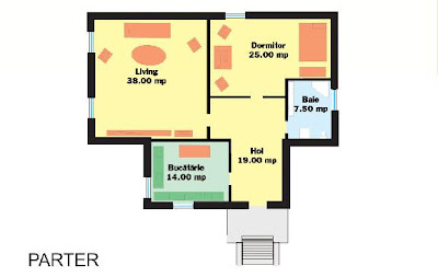 Modele de Case si proiecte: Planul casei - model casa 01