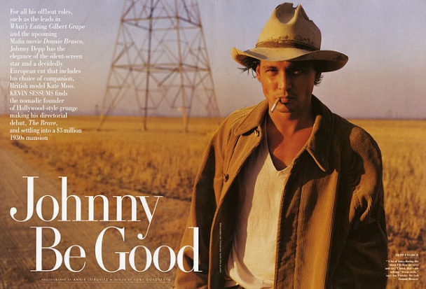 Johnny Depp covers Vanity Fair January 2011, photographed by Annie ...