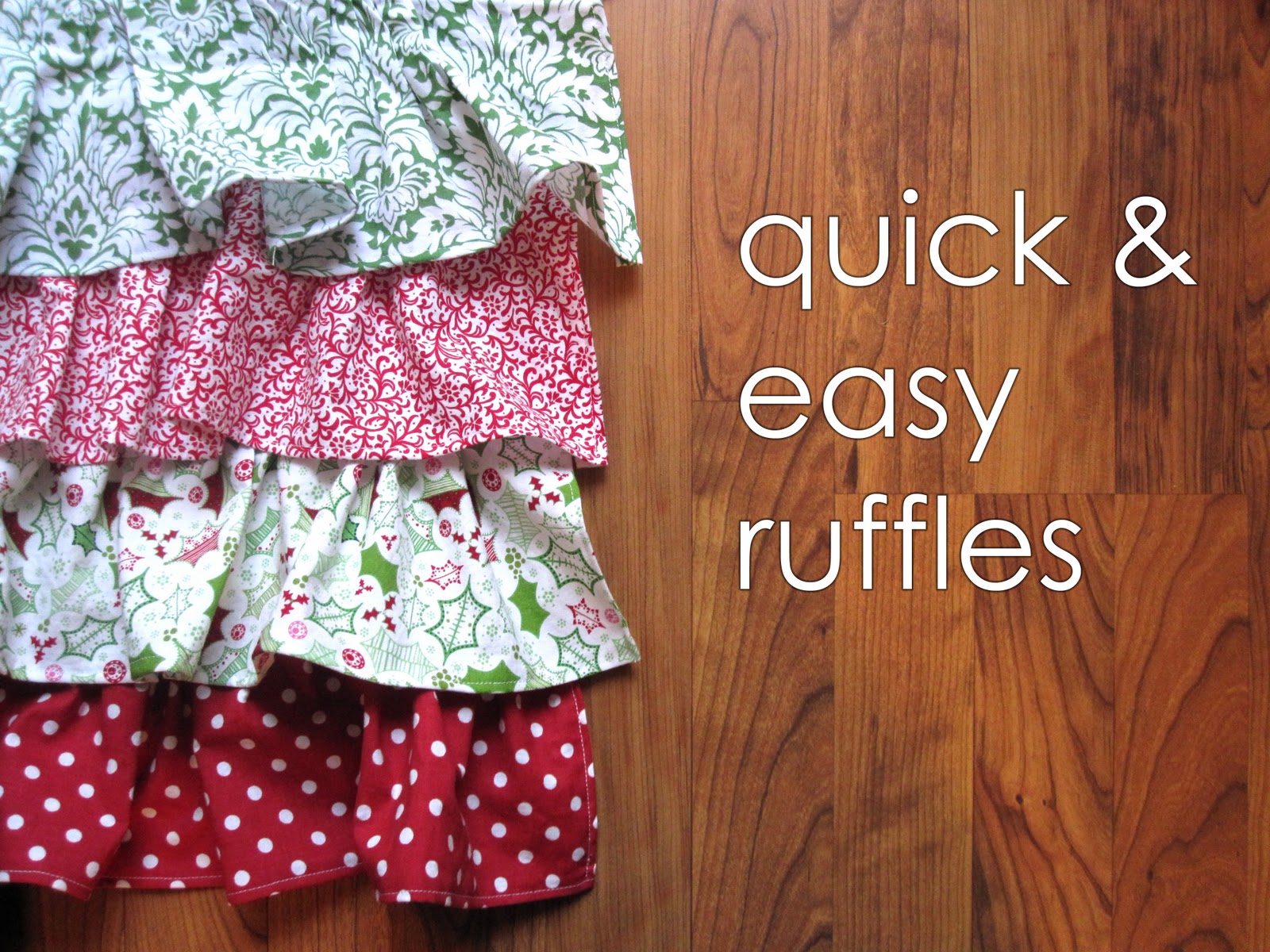 Everyday Celebrations: Tutorial: Gathering and Ruffling the QUICK Way!
