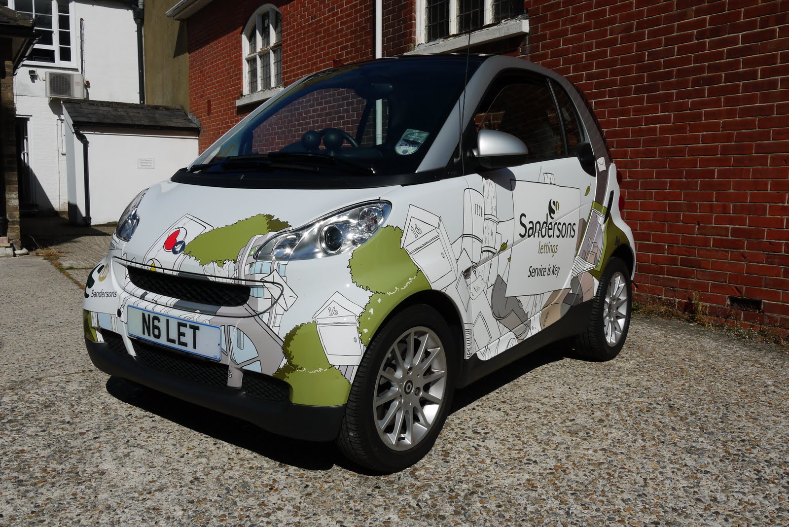 Hairyhand News: HH Creative: Sandersons Smart car Wrap