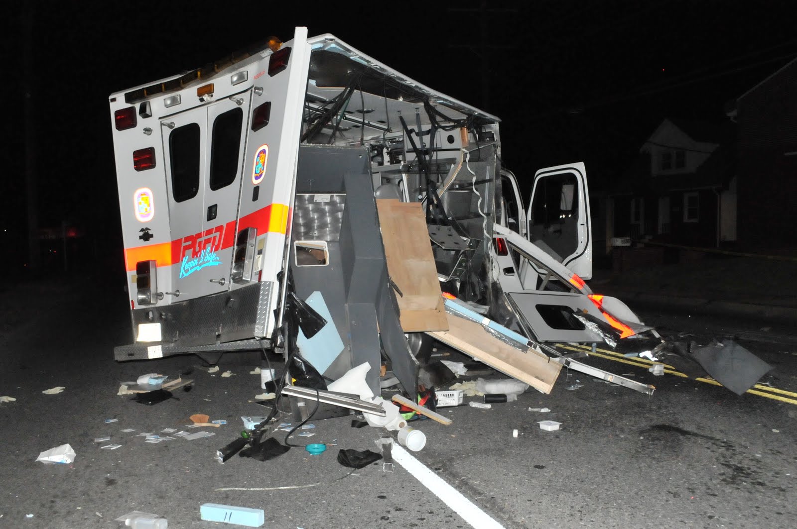 Departmental Crash Involving Ambulance and Civilian Vehicle