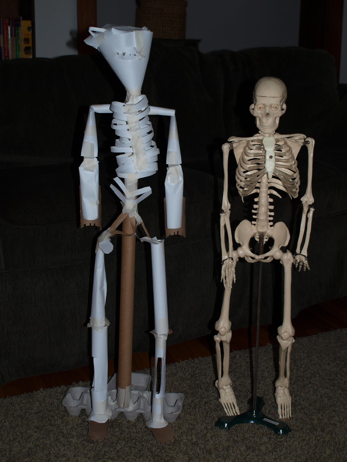 Alkotások / Creations: Papírból készült csontváz - Skeleton made out of ...