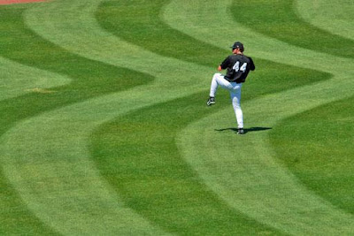 Around The Horn Baseball: How do they create patterns in a baseball field?