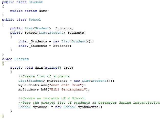 Code Blooded: Aggregation Vs Composition