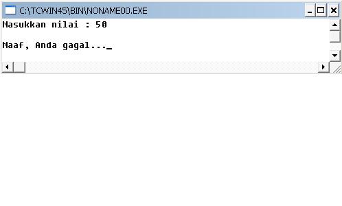 Contoh Database, C++, visual basic, java: selection of branching in c