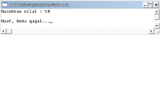 Contoh Database, C++, visual basic, java: selection of branching in c