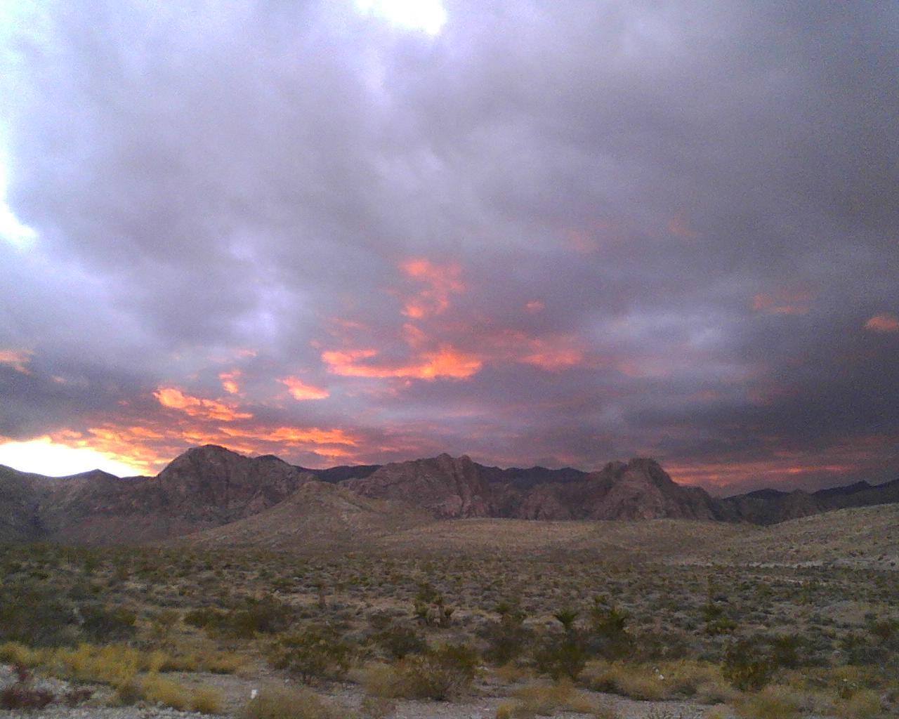Destination: Area 51: Beautiful Southern Nevada Sunset