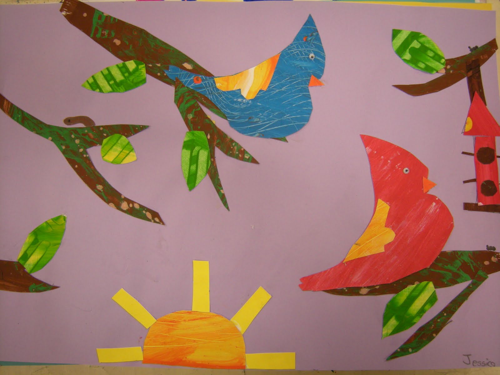 Artolazzi: Eric Carle Bird Collages