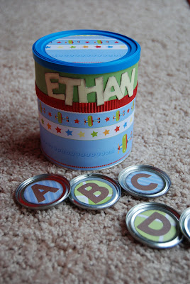 Nap Time Crafts: ABCs in a Can