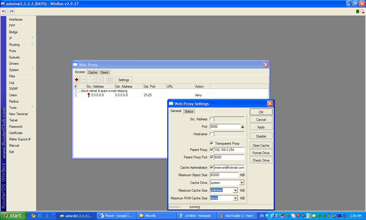 Mikrotik Web Proxy Setup Tutorial