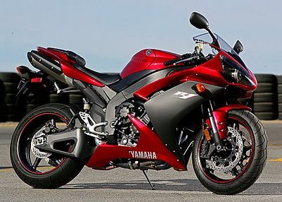 modif motor: Yamaha R1 Red Modification Extreme