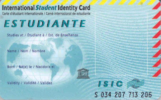 travellingtoengland2011: ISIC CARD