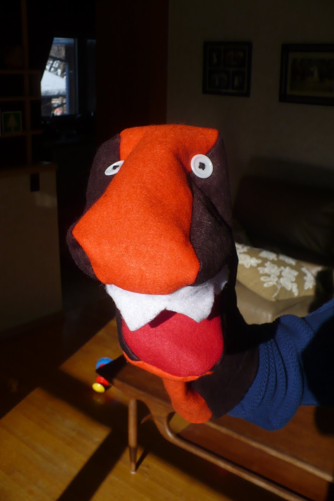 Life on Willowdale: The Dino Puppet Pattern and Tutorial