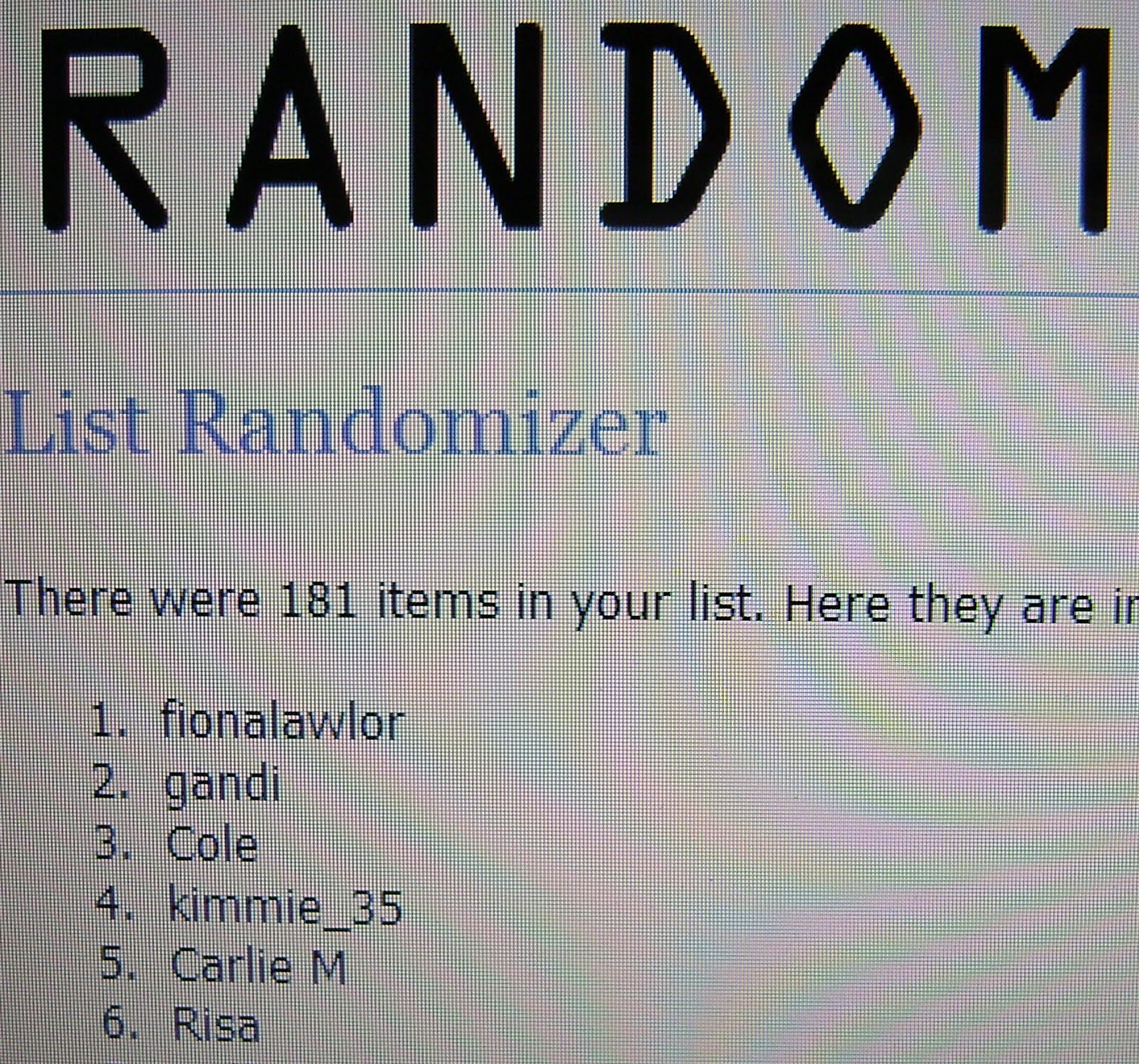 Oh Bumble is Me…: My Blog Candy WINNER :)