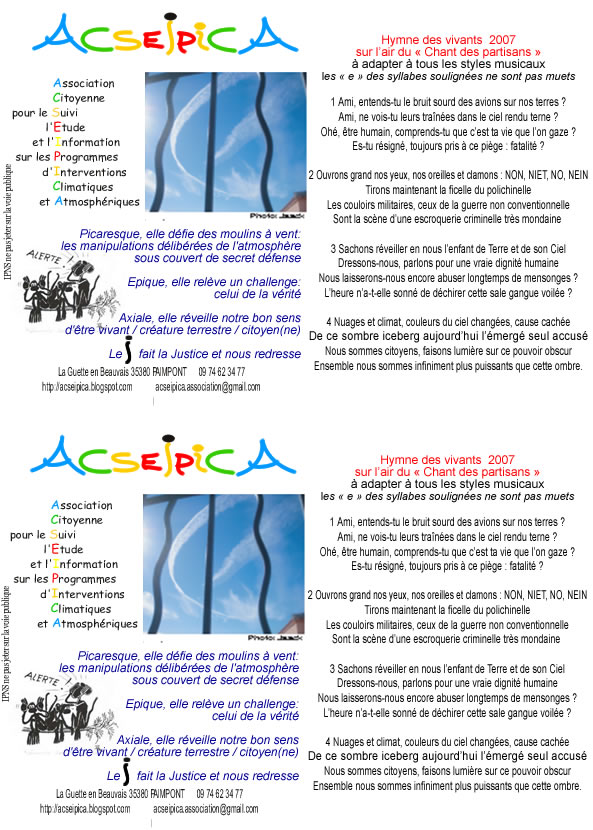 Pour diffusion: tracts et affichettes à imprimer | ACSEIPICA