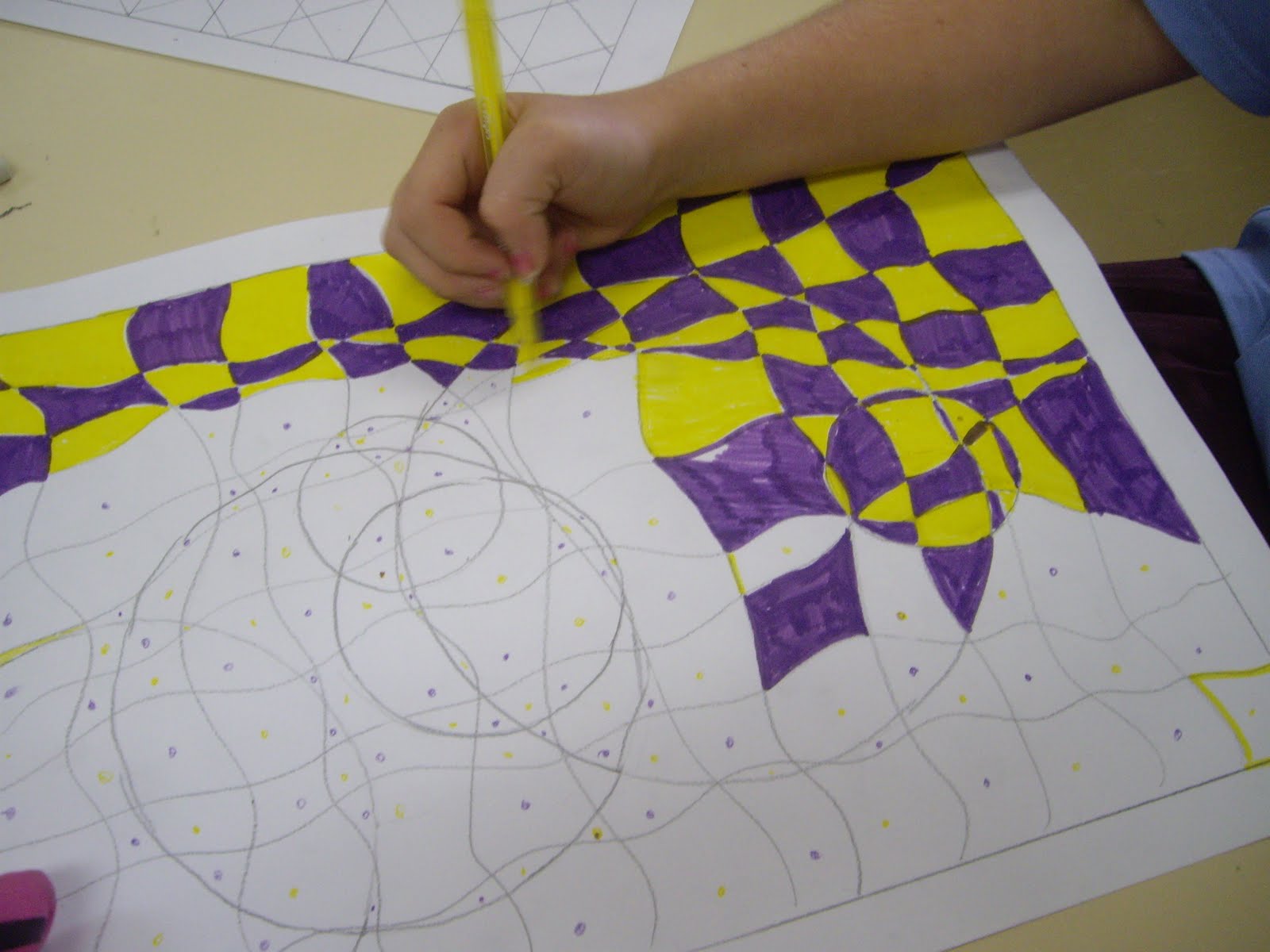 Use Your Coloured Pencils: Op Art Drawings