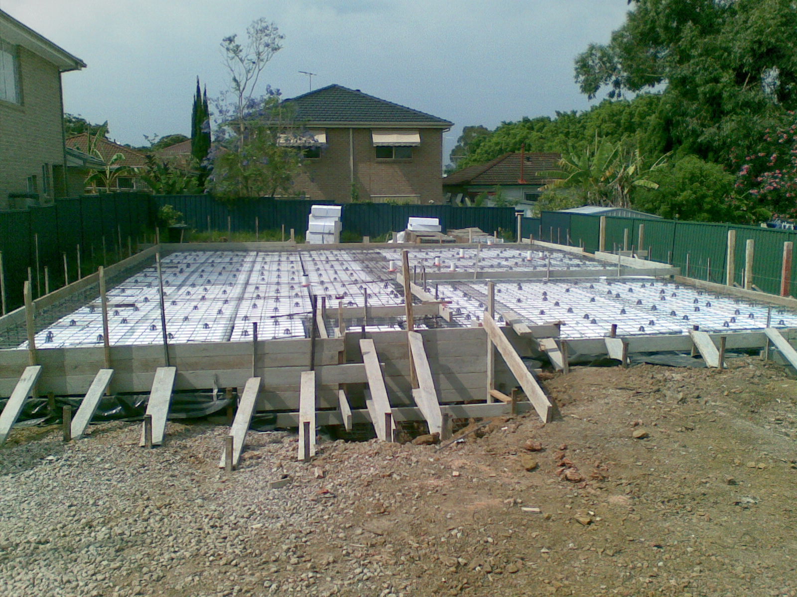 iShack 2.0: Form work completed on 21/11, ready for concrete slab.