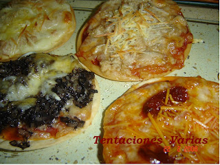 TENTACIONES VARIAS: MINI PIZZAS