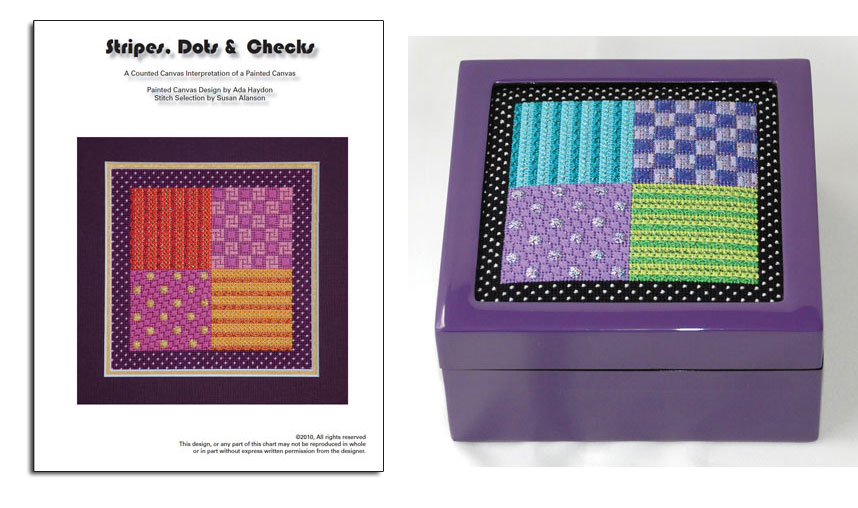 Painted Canvas becomes Counted Canvas! - - Bedecked and Beadazzled